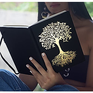 Veway Tree of Life Journal for Women & Men - Fancy Journal for Writing - Vegan Leather Writing Journal with Pen - A5 Hardcover Luxury Journal Notebook Gift Set
