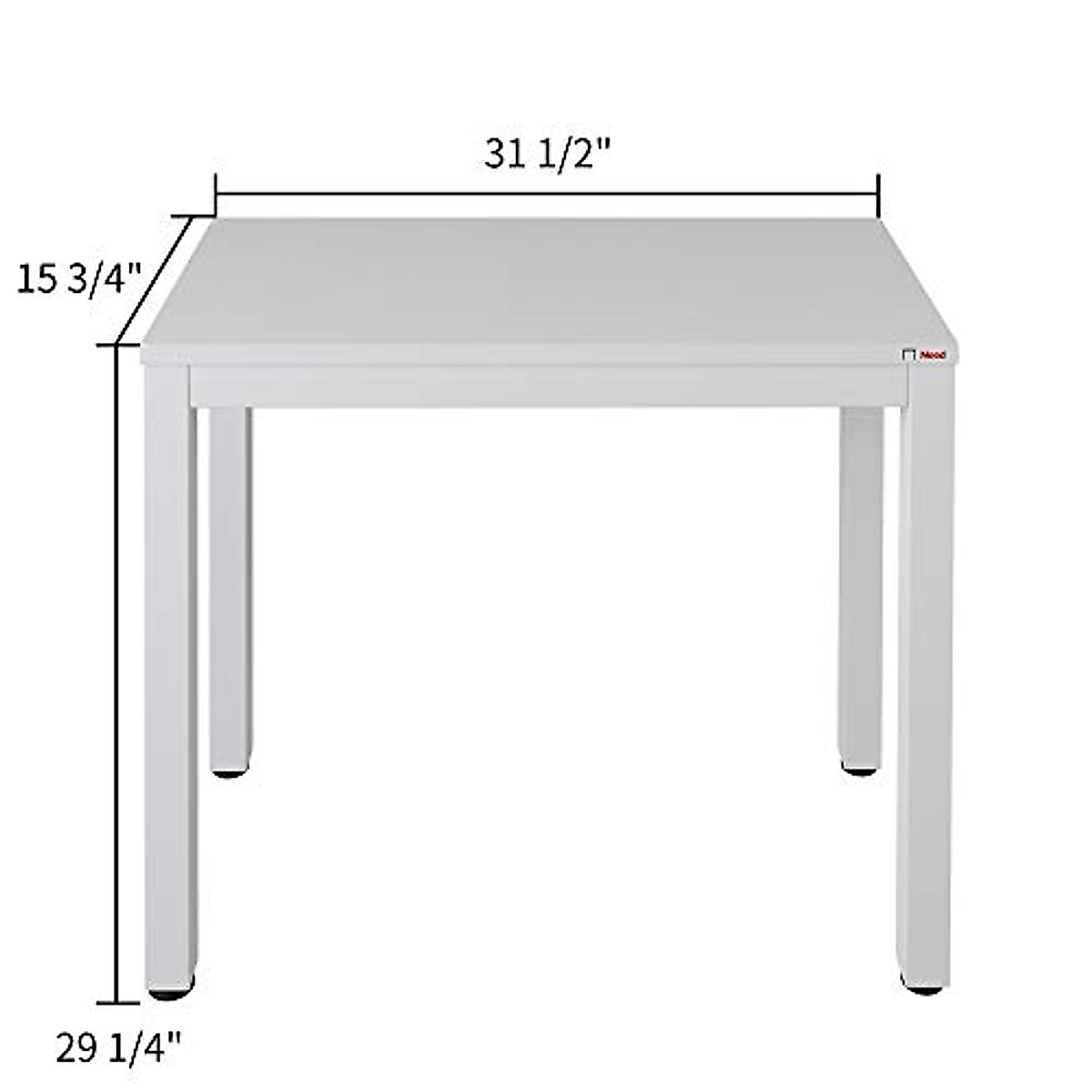 Need Small Table - 31.5 Inch Study Desk for Narrow Spaces,Sturdy and Heavy Duty Study Workstation for Laptop-Easy Assembly Homework Desks AC3DW8040