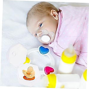 Toyvian Pacifier Storage Box Travel Containers Baby Pacifier Clip Mam Pacifiers Baby Pacifier Case Pacifier Storage Case Pacifier Holder Pacifier Packing Box Infant Pacifier Box 5pcs Box