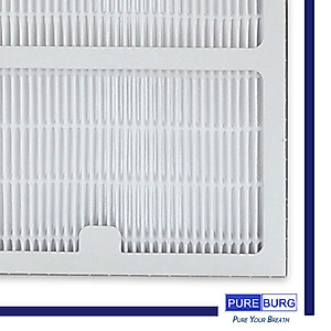PUREBURG IAF-H-100B True HEPA Replacement Filter Kit 1+2 Compatible with Idylis IAF-H-100B, IAP-10-050,IAP-10-125, IAP-10-150, AC-2125, AC-2126, AC-40-140 Air Purifiers