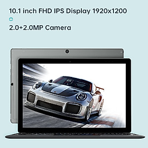ALLDOCUBE iWORK20 2-in-1 Laptop, Tablet PC with Keyboard (and Stylus Pen), 10.1" Windows Tablet, Intel N4020 CPU, 4GB RAM/128GB ROM, Windows 10, Type-C, Support HDMI, Convertible Laptop