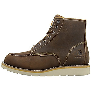 Carhartt Men's 6" Waterproof Moc Toe Casual Wedge Work Boot, Brown, 9 M US