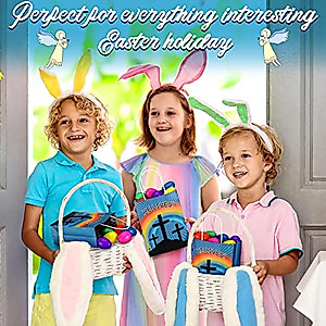 18 Pcs Easter Bags He Lives Sign Easter Treat Bags With Double Handles Easter Paper Gift Bags Religious Gift Wrap Bags For Easter Theme Bible Christian Party Favor