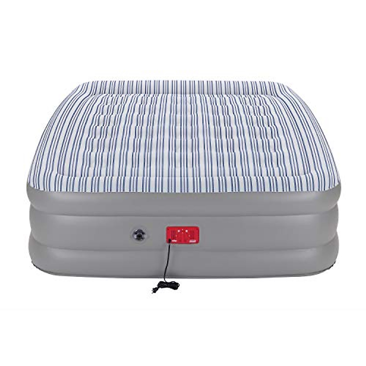 Coleman SupportRest Elite PillowStop Double-High Airbed , Grey/Stripe, Queen