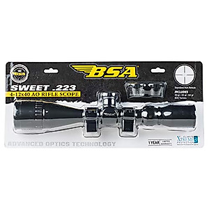 BSA Optics Sweet 223 AO 4-12X40, Black