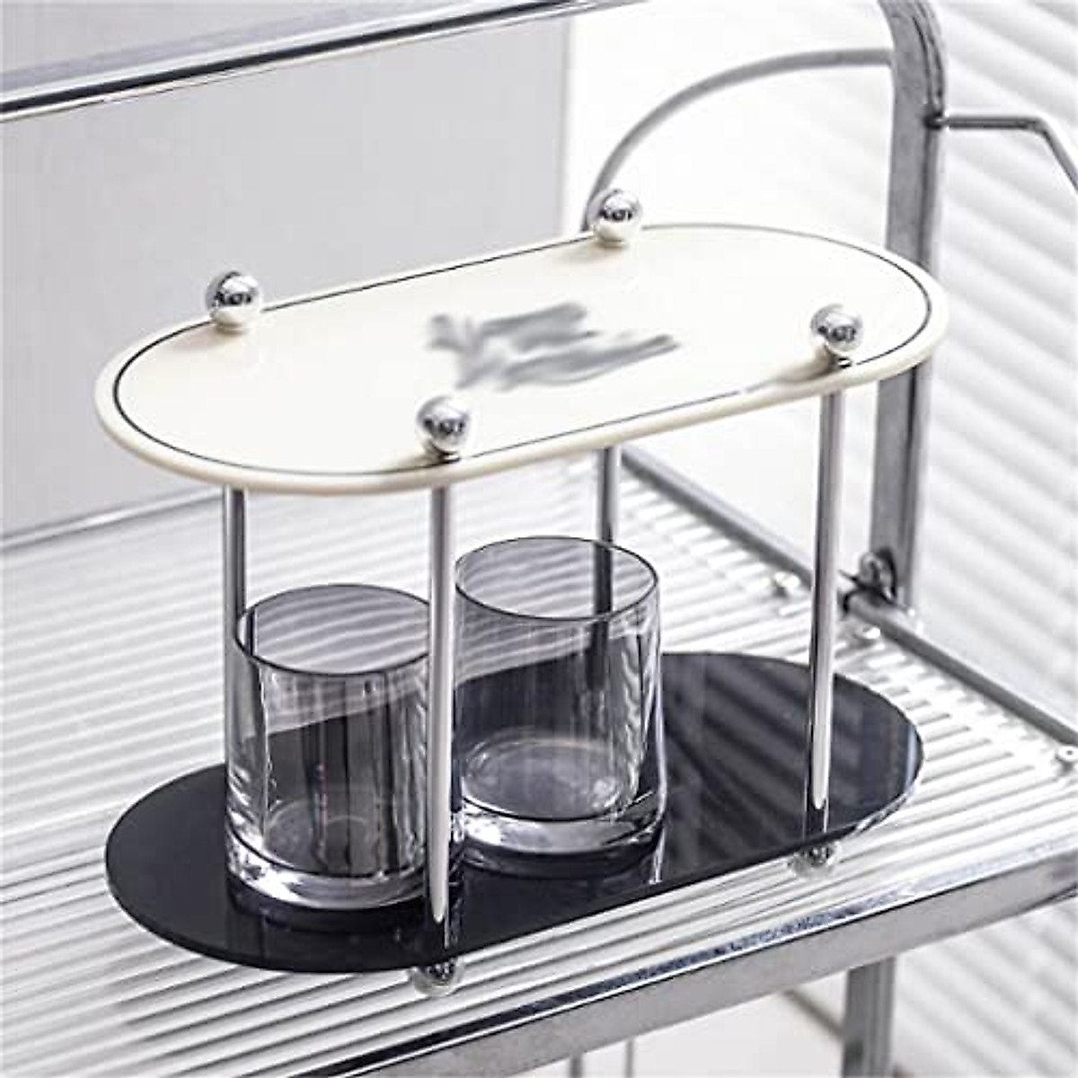 Bathroom Shower Shampoo Long Double-Layer Single-Layer Glass Shelf Bathroom Storage Cabinet Shelf
