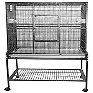 A&E Cage Co. Flight Cage & Stand, 32"x21", Blue