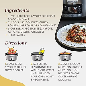 Crock-Pot Savory Pot Roast Seasoning Mix, 1.5 Ounce (Pack of 12)