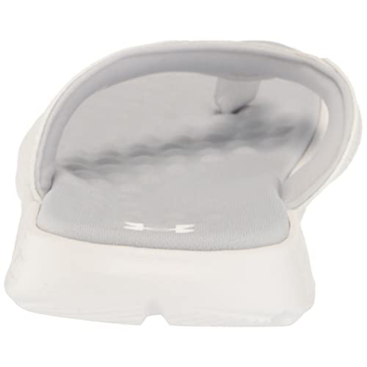 Under Armour Men's Ignite Pro Flip Flop, (100) White / Halo Gray / White, 9, US