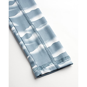 Reebok Women's Performance Thermal Shirt - Athletic Base Layer Long Sleeve Shirt (S-XL), Size X-Large, Ashley Blue Print