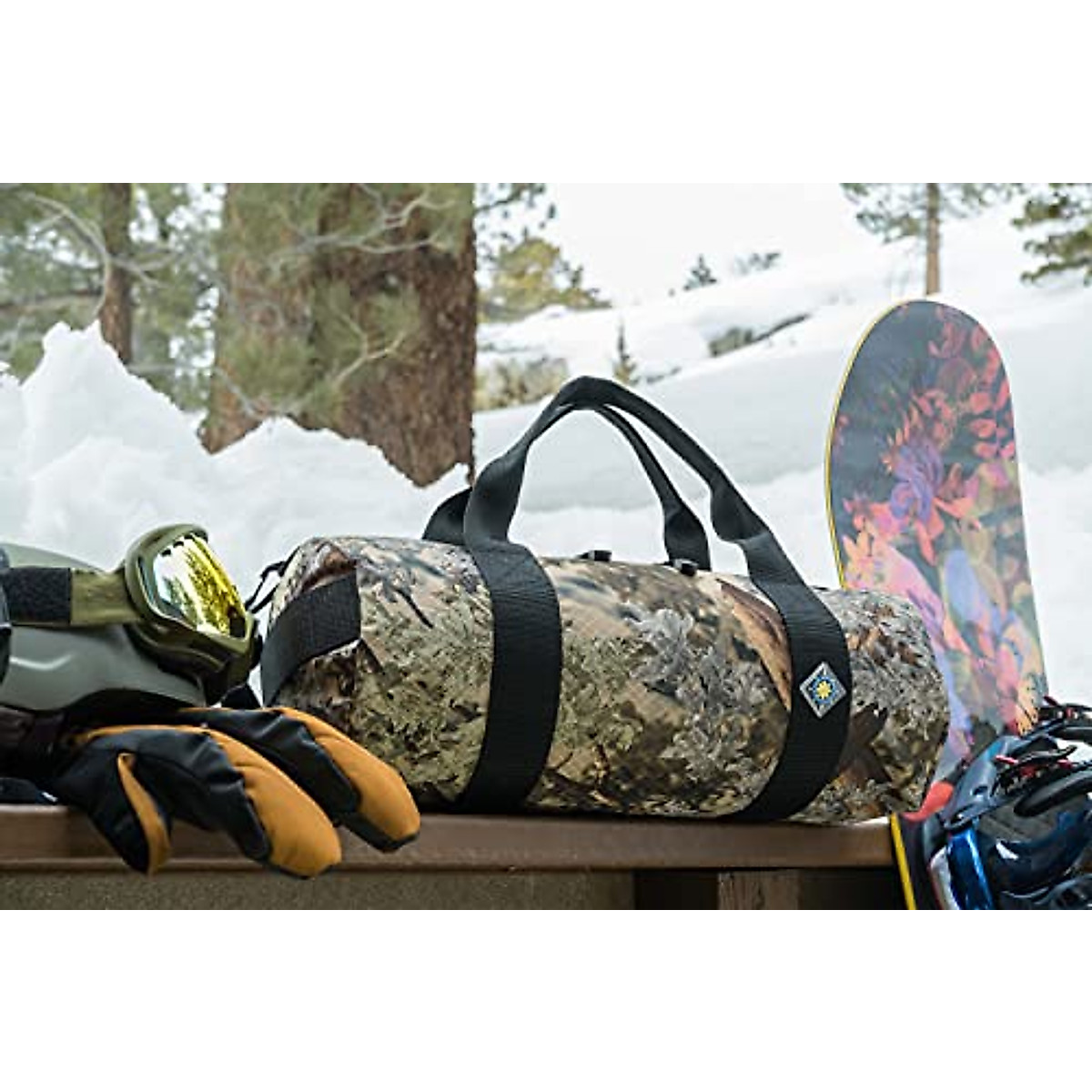 North Star Sports SD0818 Diamond Ripstop Standard Duffle Gear Bag 8"H x 8"W x 18"L, 14 Liter, Kings Camo Desert Shadow Duffel Northstar Bags