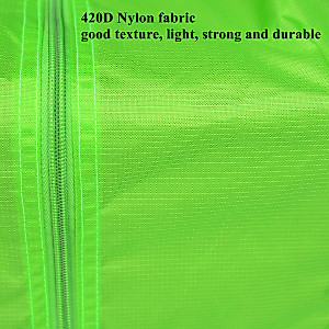 LOBOTOU 30" Extra Large Travel Luggage Duffel Bag Kayak Storage Carry Bag Waterproof Lightweight Nylon Moving Bag(Green)