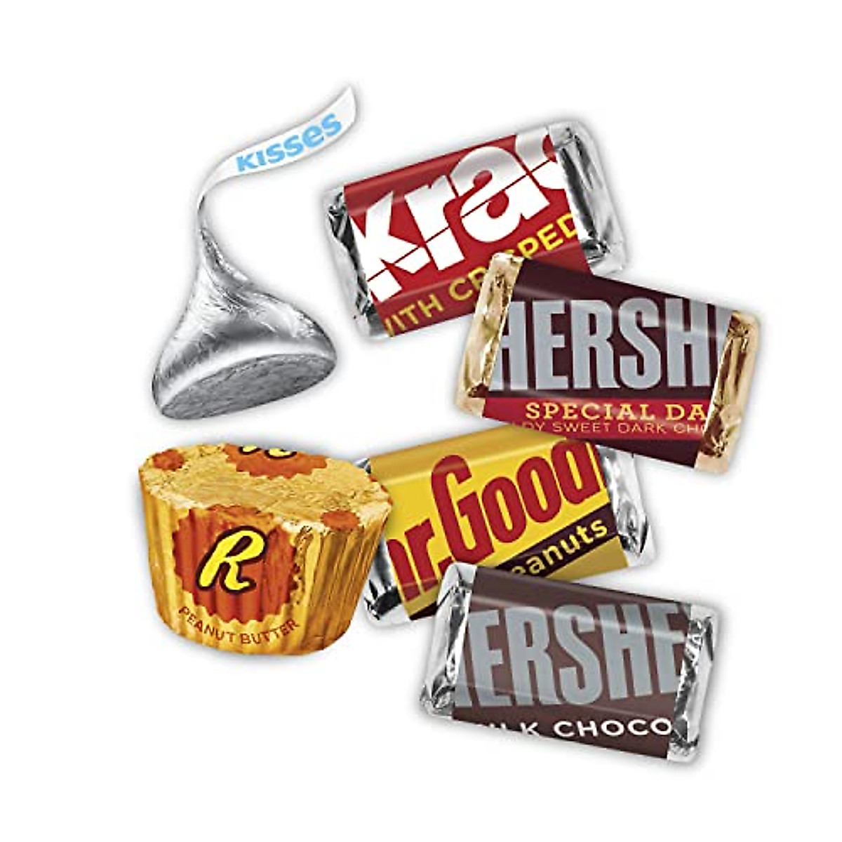 HERSHEY'S and REESE'S Assorted Chocolate Flavored Candy Party Pack, 35 oz