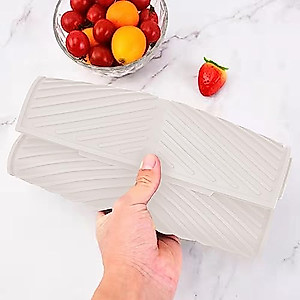 MAOSGO Dish Drying Mat for Kitchen Counter, Silicone Large Dish Drying Pad, Easy Clean Non-slipping Heat Resistant Dish Rack Mat, Foldable Dish Drain Mat Sink Mat, Beige