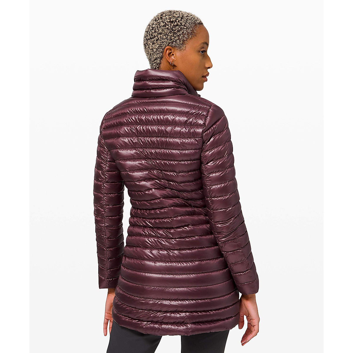 Lululemon Pack It Down Long Jacket Shine (Bordeaux Drama, numeric_4)