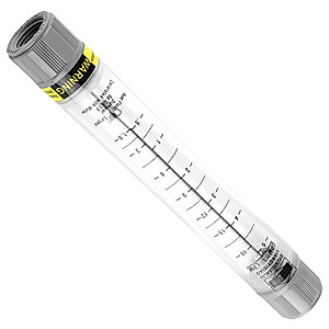 Fafeicy Tube Type Flow Meter, for Gas Liquid Pipeline Flow-Meter 0.5-5 GPM / 1.8-18 LPM Used in Water Industrial Field