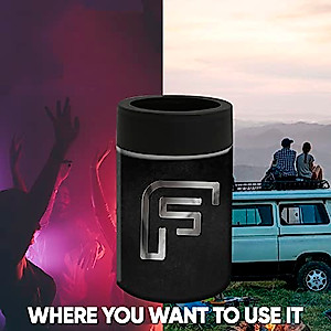 FanasShop Can Cooler - Double Wall Stainless Steel Can holder - Vacuum insulated Standard Cans for all Drinks - Beverage Can Designed for Soccer World cup 2022 (Argentina)