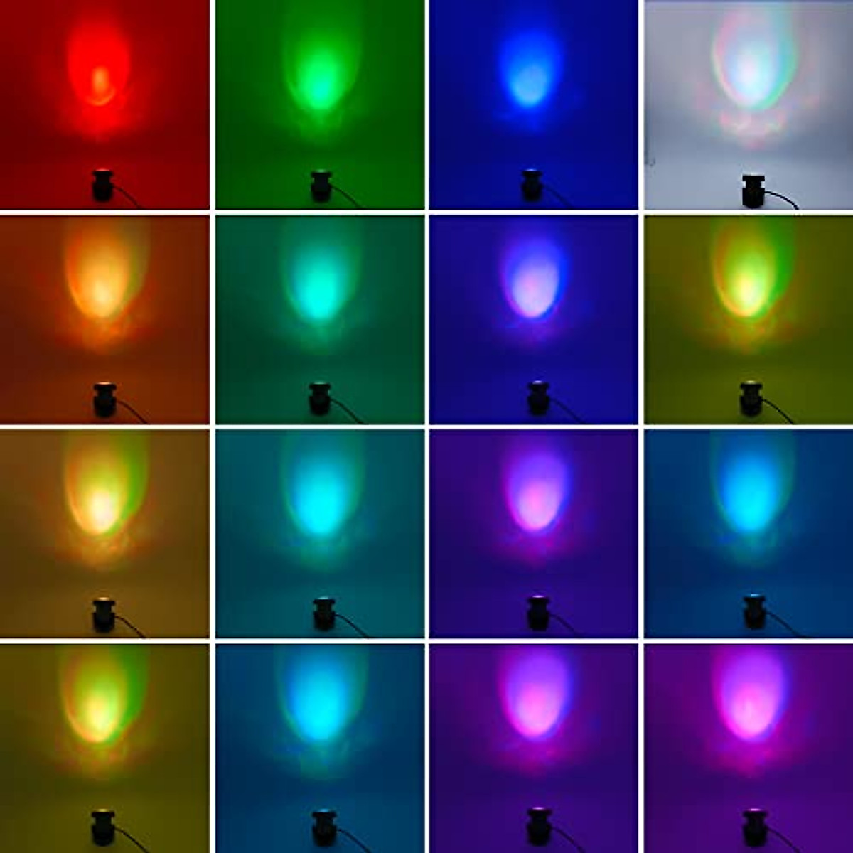 Colored Pond Lights with Timer, RGB Fountain Lights IP68 Waterproof Pond Light, Dimmable Outdoor Landscape Lights for Fish Tank Pond Fountain Garden（1 Lights）