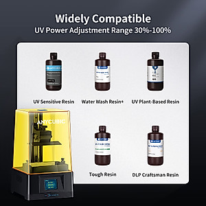 ANYCUBIC Photon Mono 4 K, Resin 3D Printer with 6.23'' Monochrome Screen, Upgraded UV LCD Resin Printer, Fast and Precise Printing, 5.19''x3.14''x6.49'' Printing Size