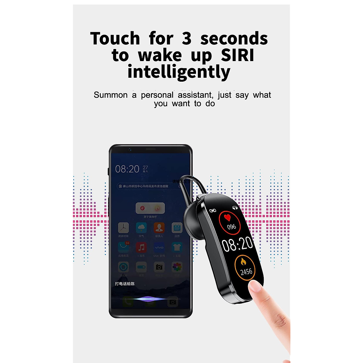 Smart Watch, Fitness Tracker for Men Women, Bracelet Band with 24 Hour Body Temperature Heart Rate Monitor Blood Pressure Blood Oxygen(SpO2) Waterproof smartwatch for iPhone Android Phones