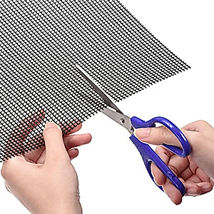 M METERXITY 1 Set Plant Pot Hole Mesh Pads - Square Bonsai Flowerpot Drainage Grid Screen Apply to Outdoor/Garden (10cm/4 Inch, Black White)