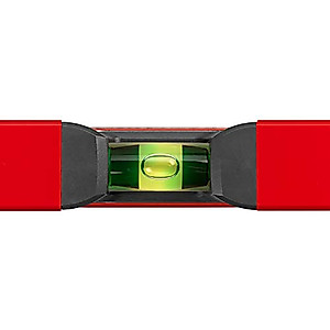 SOLA LSX482410 X PRO Aluminum Box Profile Spirit Level Set with 60% Magnified Vials, 10, 24 & 48-Inch , Red