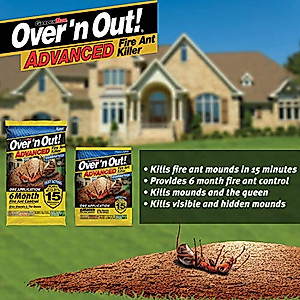 Over 'N Out 100515674 11.5 LBS Advanced Fire Ant Killer Granules, Natural