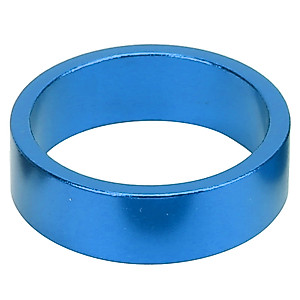 Keenso Bike Handlebar Stem Spacers, 6Pcs Bike Headset Spacer Aluminium Alloy Handlebar Stem Spacers for Mountain Bike(Blue) & Parts