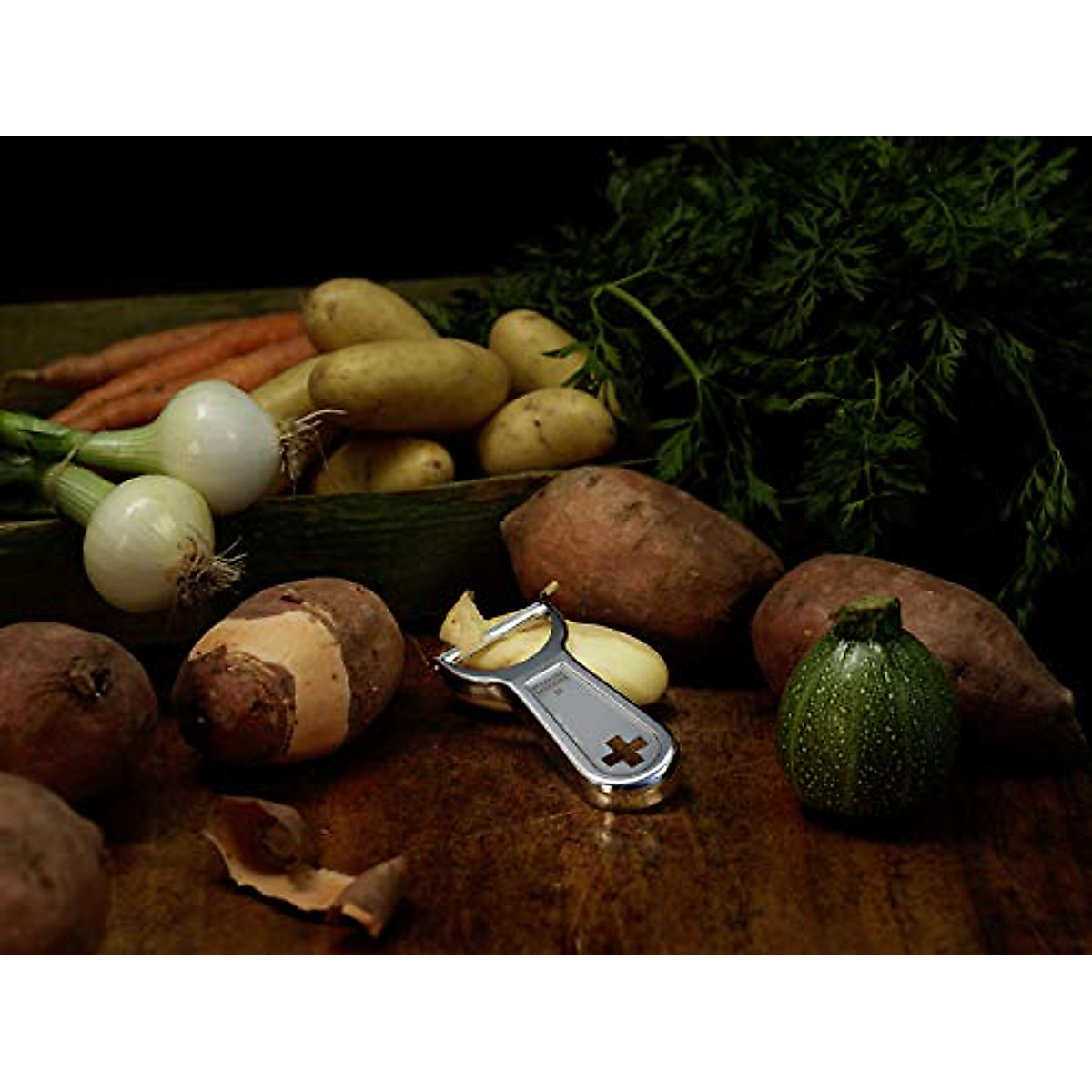 Kuhn Rikon Swiss Metal Peeler 4”, Stainless Steel