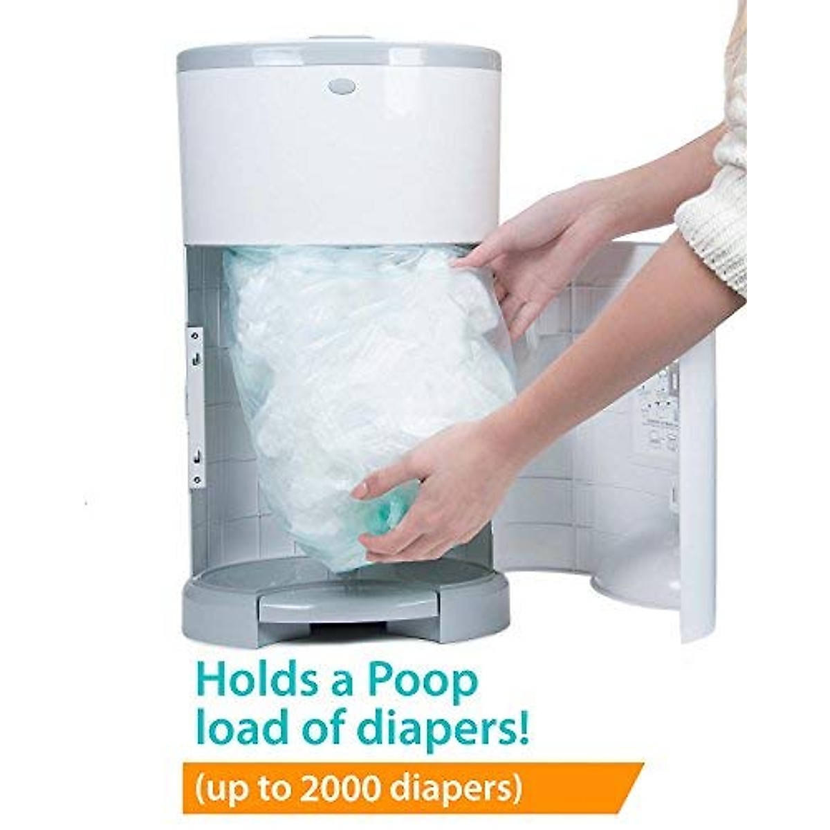 4 Pack Diaper Refill Liners - Compatible with Dekor CLASSIC Regular Size Pail- Disposable Diaper Pail Liners Hold Up To 2000 Diapers – Baby Scented Refills with Bamboo Charcoal Smell Eliminator Bags