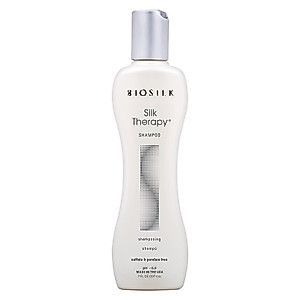 BioSilk Silk Therapy Shampoo, Gentle Hair Cleanser Delivers Healthy & Shiny Hair, Great For All Hair Types, Sulfate, Paraben & Cruelty-Free, 7 Oz