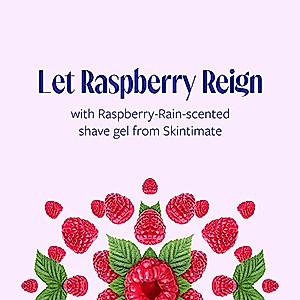 Skintimate Raspberry Rain Moisturizing Shave Gel for Women, 7oz (3 Pack)