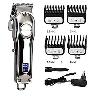 GPPZM Professional Hair Cutter Clippers All-Metal Rechargeable Hair Trimmer for Barber Men Electric Beard Shaver Hair Cutting Machine