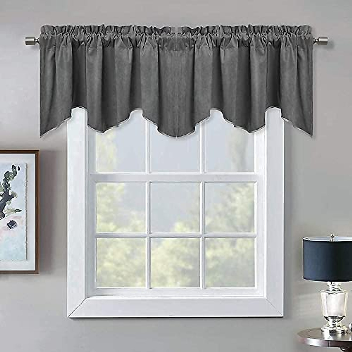 StangH Gorgeous Home Decoration Bundle Velvet Curtains & Velvet Valances
