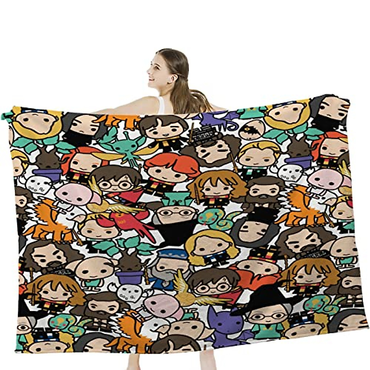 HAFSUM Throw Blanket Halloween Blankets Queen Size Winter Blankets Christmas Throw Blanket for Couch Sofa Living 60"x50"