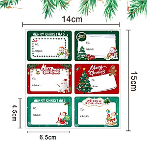 90 PCS Christma Tag, Christmas Tags Stickers Christmas Gift Tags Christmas Labels Stickers Christmas Tags Labels Christmas Name Stickers Merry Christmas Stickers Xmas Gift Tag Stickers