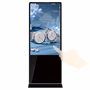 32 Inch Digital Signage Kiosk,Vertical Floor Standing Touch Screen Advertising Machine,0.121cbm Automatic Media Player,Indoor Advertising Machine With Wifi,HD Screen,43inches