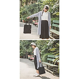 Ulisty Women Corduroy Tote Bag Casual Carry Bag Shopper Bag Fashion Shoulder Bag Handbag brown