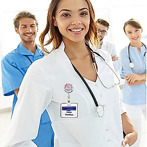 Certified Nursing Assistant CNA Nursing Doctor Medical Badge Reel,Retractable Name Card Badge Holder with Alligator Clip,RN Nurse Badge ID,Office Employee Name Badge (30)