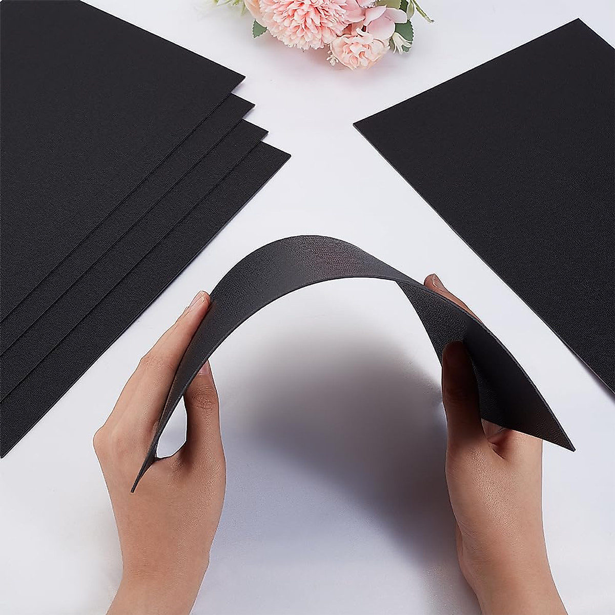 PH PandaHall 6 pcs 12 x 8 Inch Black Base Shaper, Plastic Rectangle Handbag Purse Bottom Insert Bag Stabilizer Handbag Base Shaper Purse Bottom Insert for DIY Tote Purse Handbag Bottom