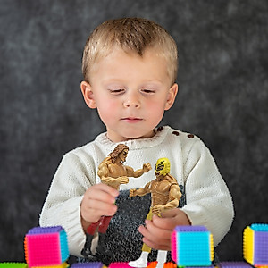 Wrestling Toys, Set of 12 Boxing Action Figures and Wrestlers - Wrestling Action Figures Playset for Kids - Pretend Play 7-Inch Wrestling Warriors