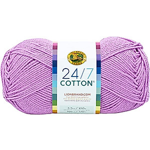 Lion Brand Yarn - 24/7 Cotton - 6 Skein Assortment (Mix 9)