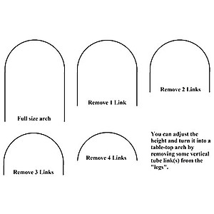 Tytroy Reconfigurable & Easy-to-Assemble Metal Outdoor & Indoor 7'6" Garden or Wedding Arch Arbor for Wedding Bridal Party Elegant Decorations & Garden Climbing Plants Vines (Green 1PC)