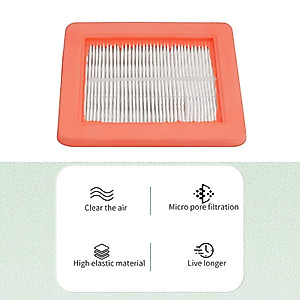 JICHEKU 17211-Z8B-901 Lawn Mower Air Filter Replace for Honda GCV160LAO GCV190LA GC190LA GC135 GC160 GC190 GCV135 GCV160 GCV190 GX100 GXV57 GS190 GXR120RT Model Engines EN2000 EN2500 Generators