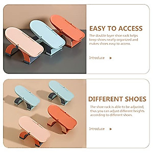 3Pcs Shoe Slots Organizer Shoe Rack Organizer Shoe Storage Space Saver Detachable Shoe Slipper Rack Shoe Storage Holder