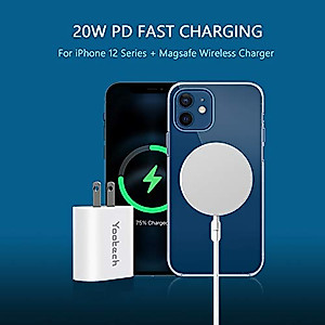 USB C Charger, Yootech 20W USB C Wall Charger Block Compatible with iPhone 14/14 Plus/14 Pro Max/13/13 Mini/13 Pro Max/12 Series/11/MagSafe,Galaxy S21/S20,Pixel 4/3,iPad Pro,AirPods Pro and More