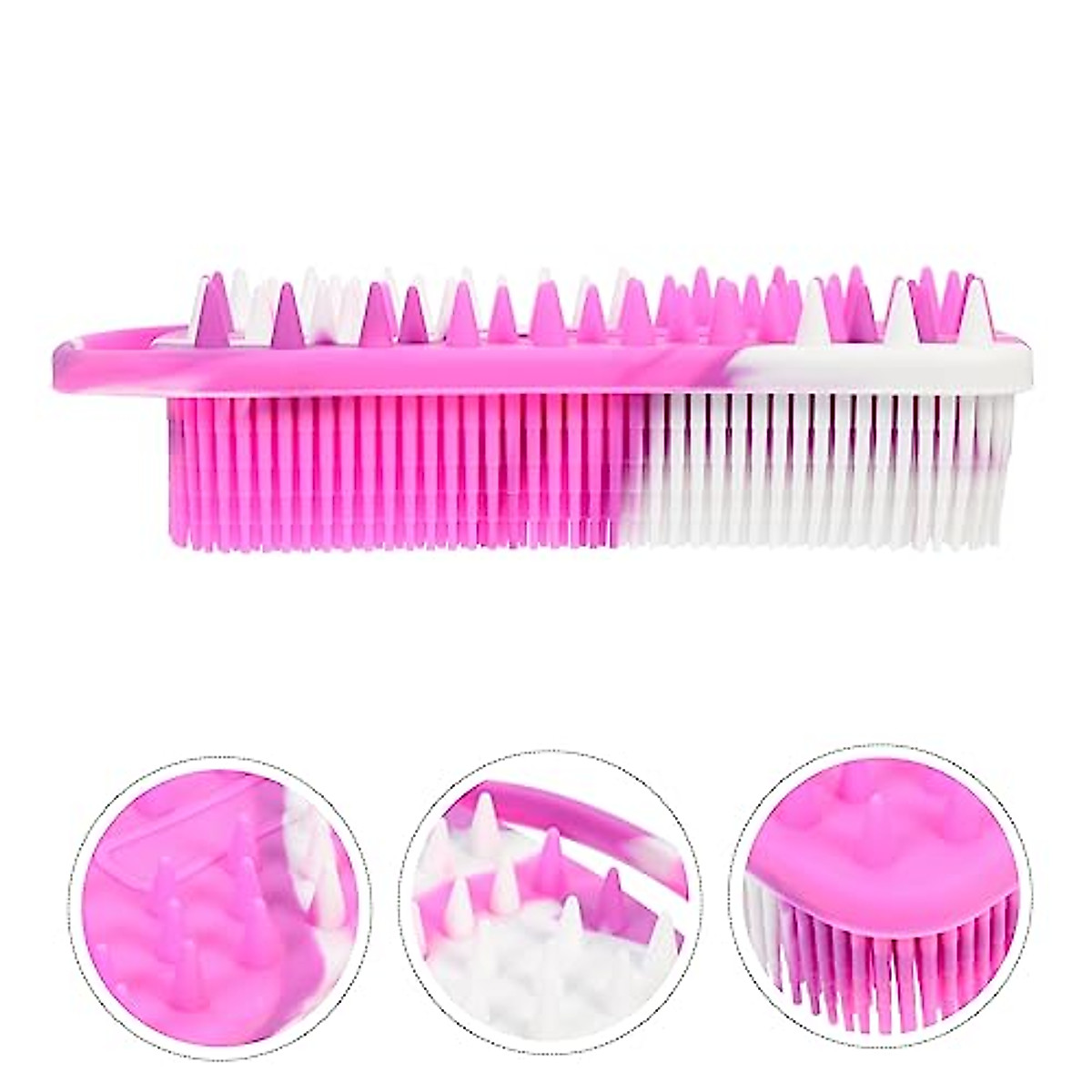 Hemoton 5pcs Bath Massage Brush Silicone Body Brush Body Shampoo Brush Shower Lather Brush Silicone Scalp Massager Head Scalp Brushes Skin Exfoliation Brush Shower Scrubber Shower Scrubber