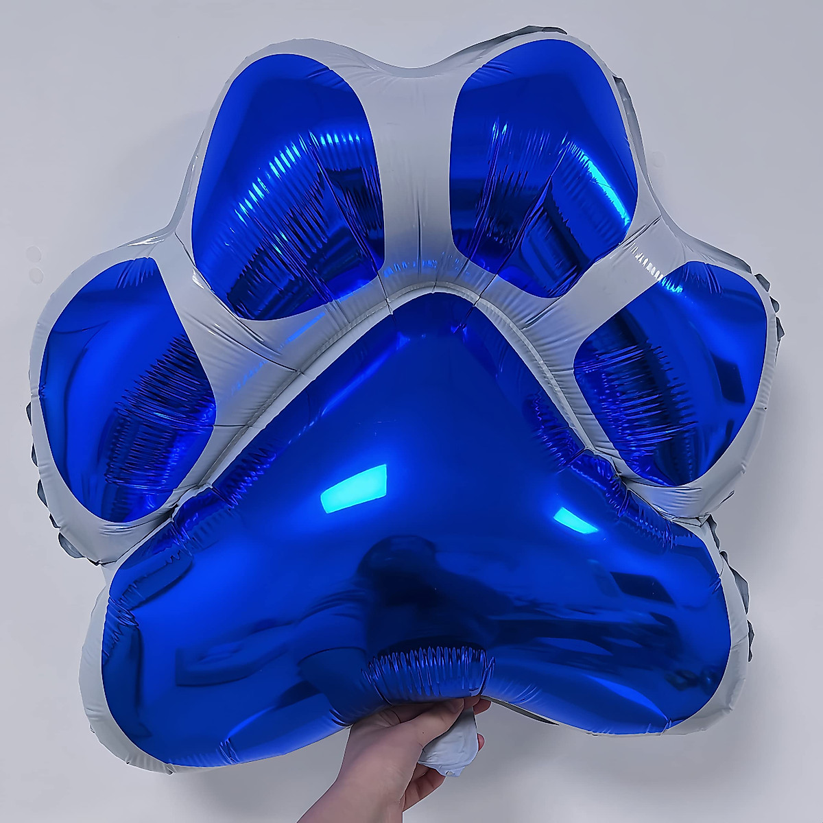 CYMYLAR 3PCS 25 * 28 inch Blue White Dog Paw Balloon Blueyi Foil Balloons/Blueyi Birthday Party Supplies Balloons/Baby Shower Girls and Boys Blue Theme Happy Birthday Party Decorations