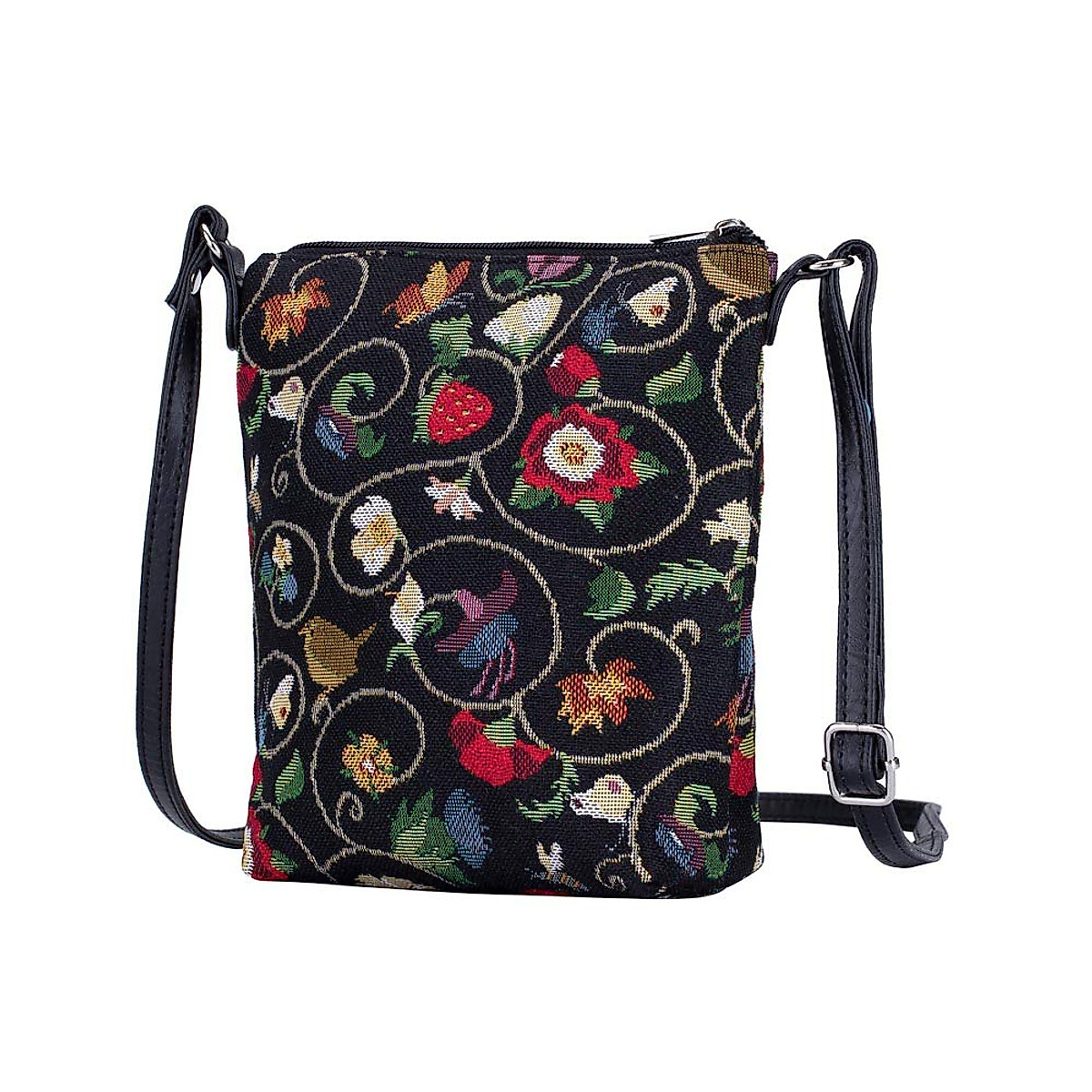Signare Tapestry Small Crossbody Bag Sling Bag for Women with Jacobean Dream Design