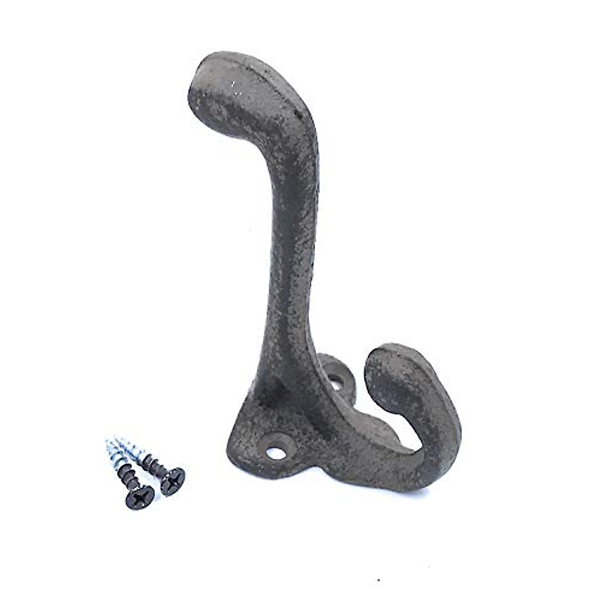 Rustic Cast Iron Coat Hat Wall Hooks School Farm Tack Closet Set of 8